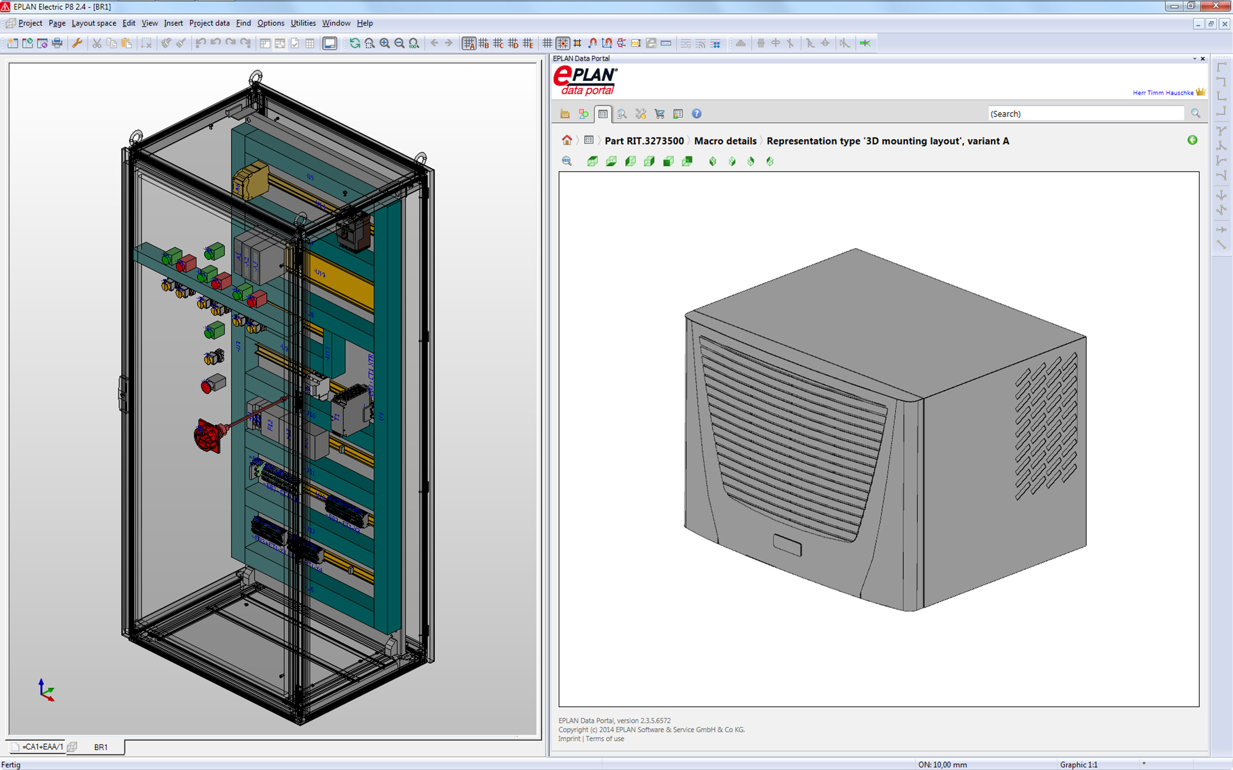 Компоновка шкафа в eplan 92 фото